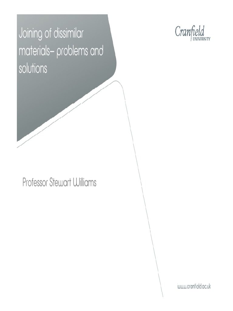 Solutions for Joining Dissimilar Metals | PDF | Welding | Construction