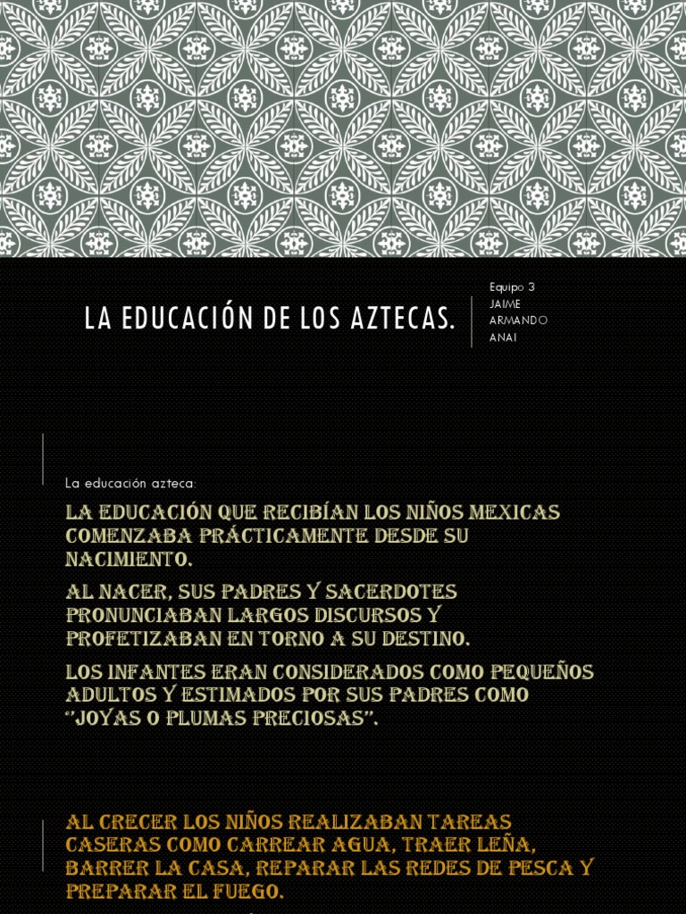 Educación de Los Aztecas | PDF