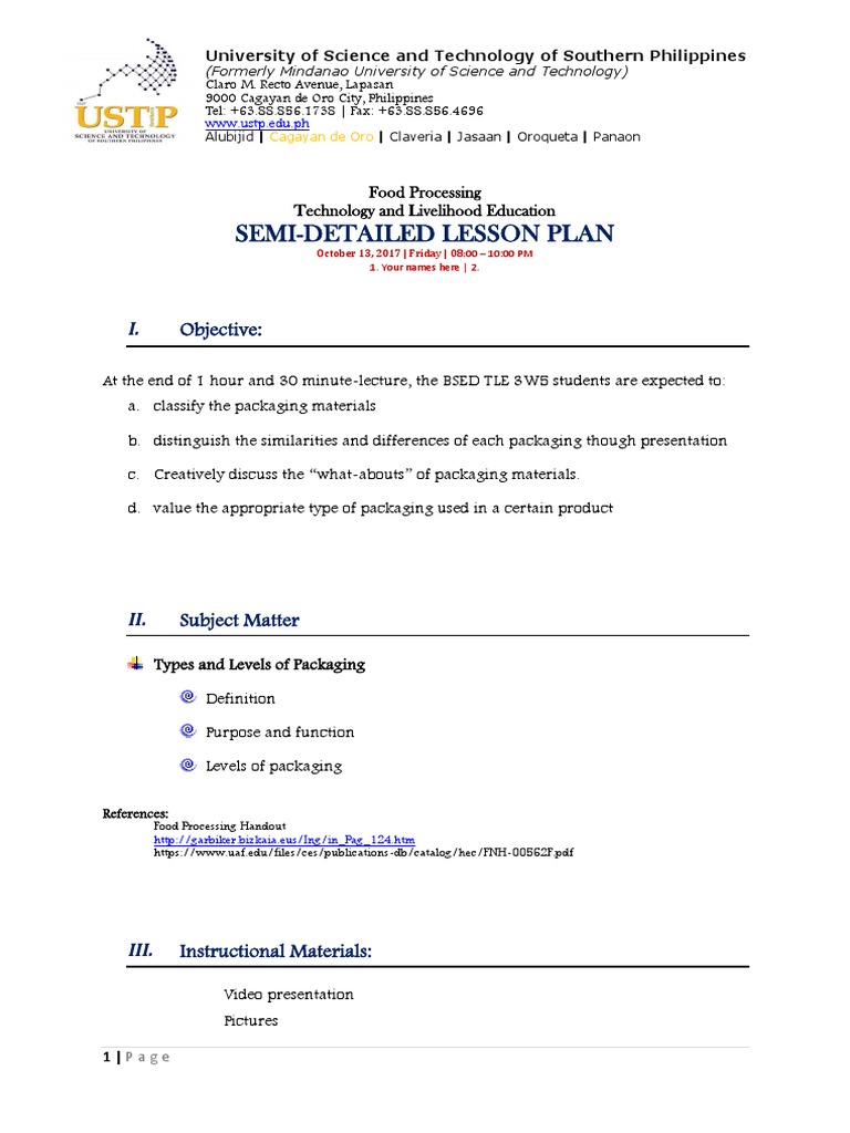 Lesson Plan Sample | PDF | Lesson Plan | Teaching