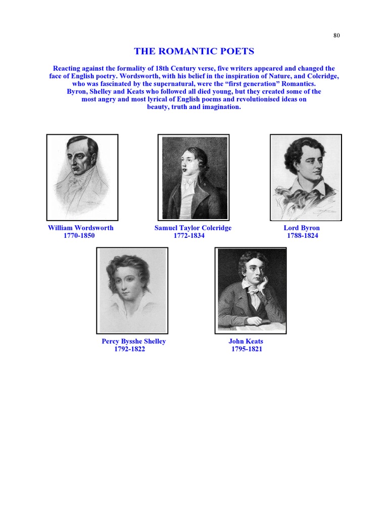 Romantic Poets & The Gothic Novel | PDF | Romanticism | Samuel Taylor ...