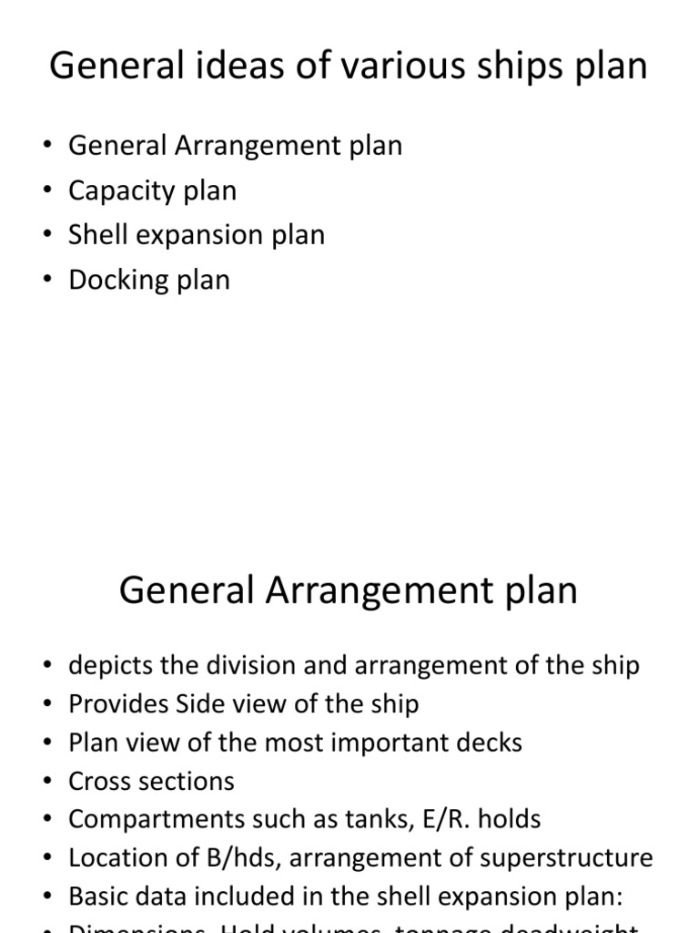 Ships Plan and Midship Sections | PDF | Tonnage | Ships