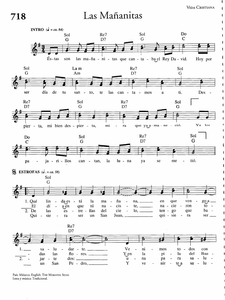 Las Mañanitas | PDF