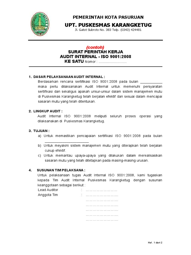Contoh SPK | PDF