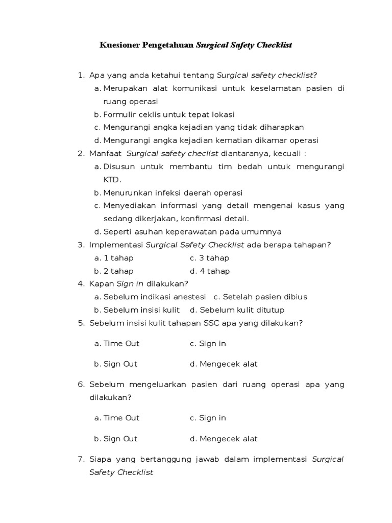 Contoh Kuesioner Penelitian | PDF