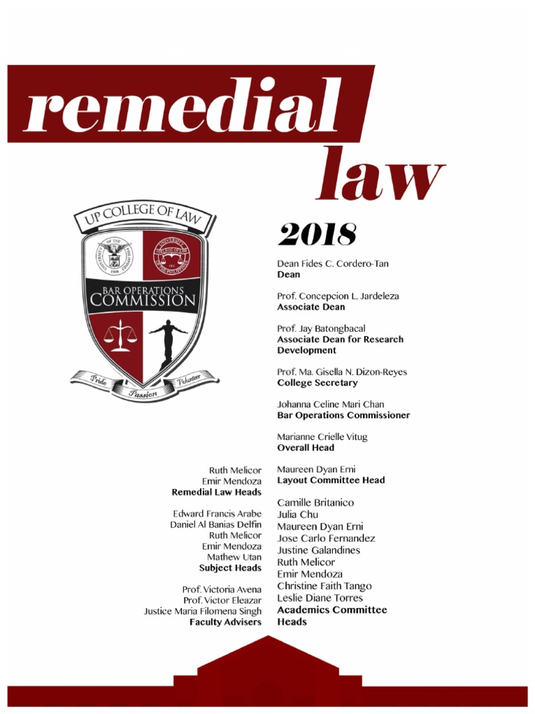 Remedial Law and Civil Procedure Guide | PDF | Demurrer | Injunction