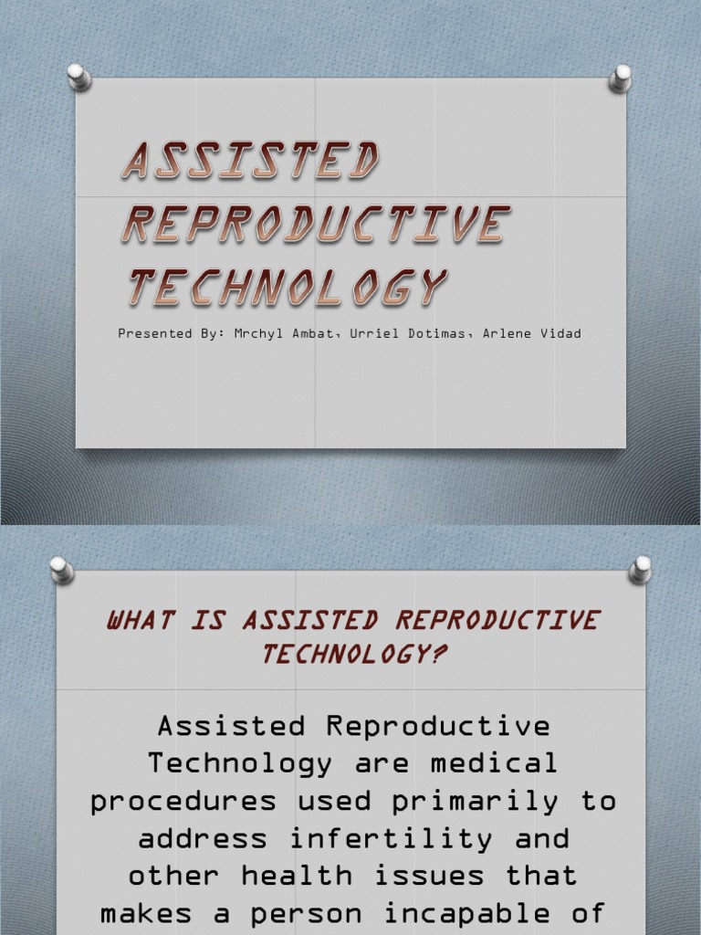 Assisted Reproductive Technology Presentation | PDF | Infertility | In ...