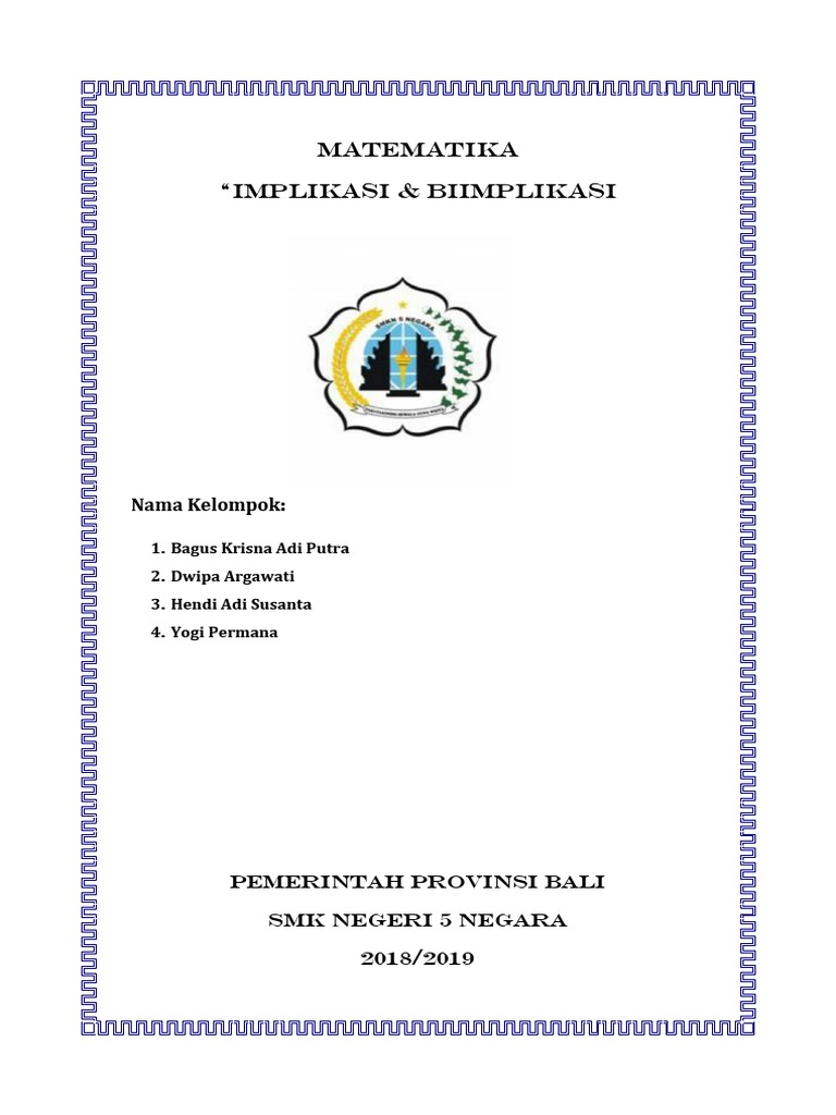 Implikasi & Biimplikasi Matematika | PDF