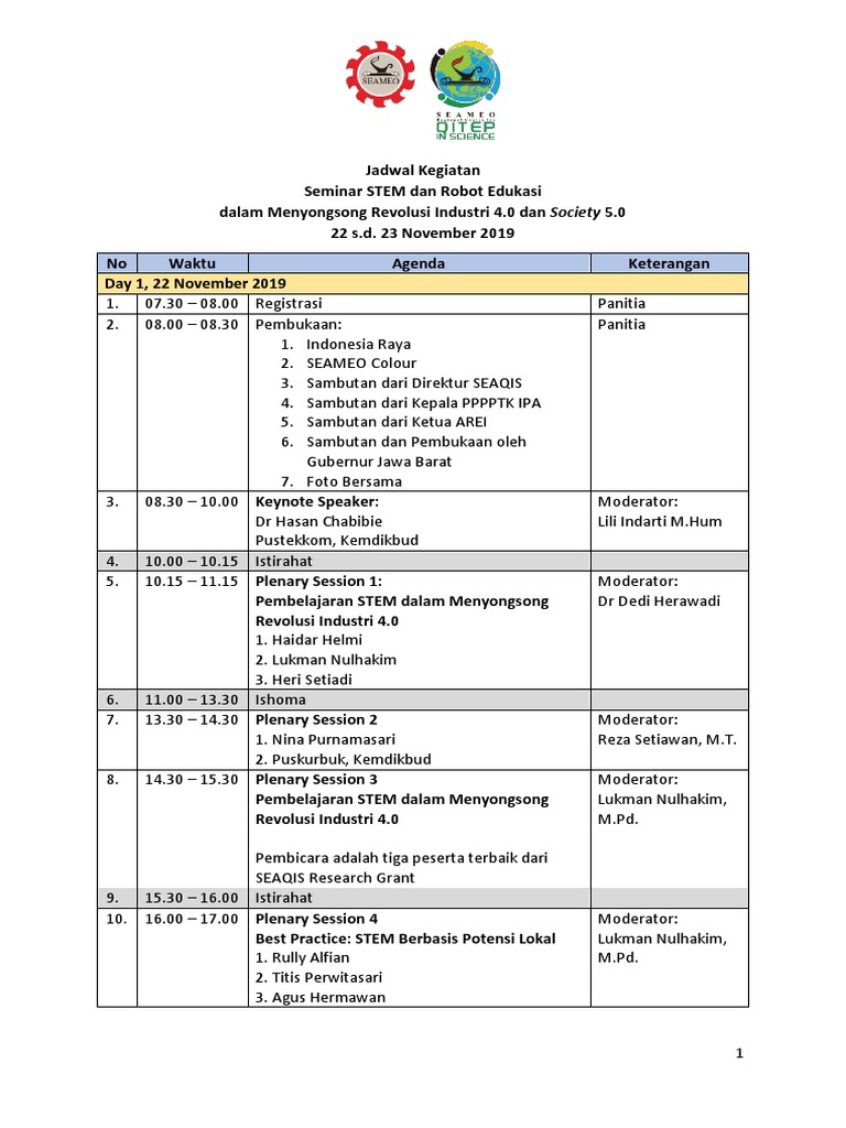 Jadwal Kegiatan | PDF