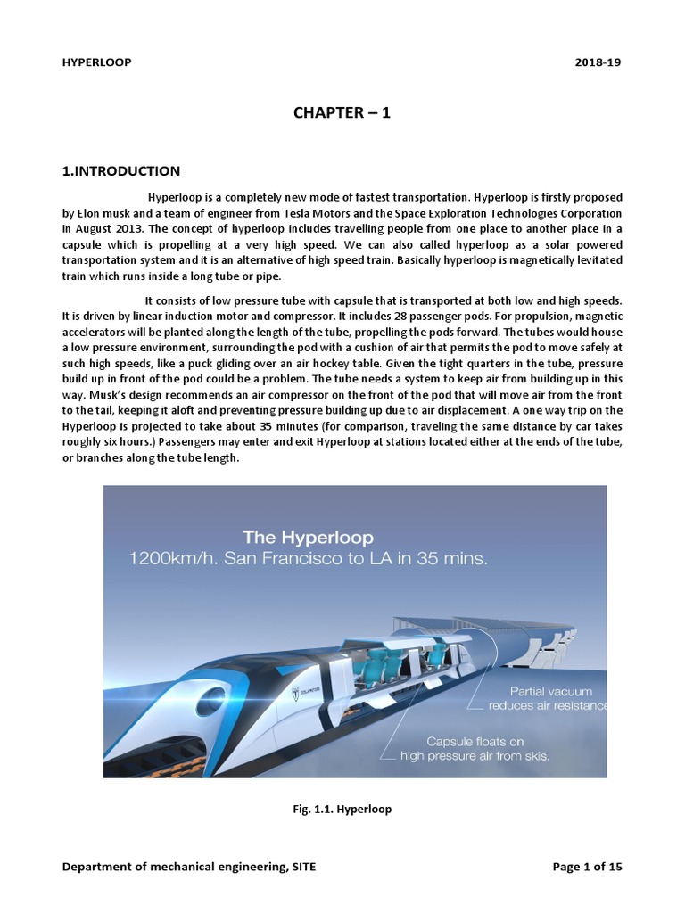 Hyperloop New Project For Original | PDF | Hyperloop | Transport