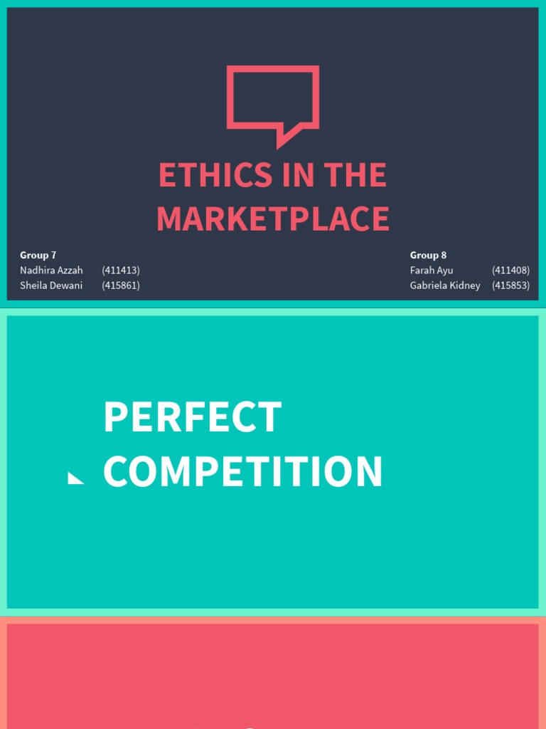 Ethics of Perfect Competition Explained | PDF | Perfect Competition ...