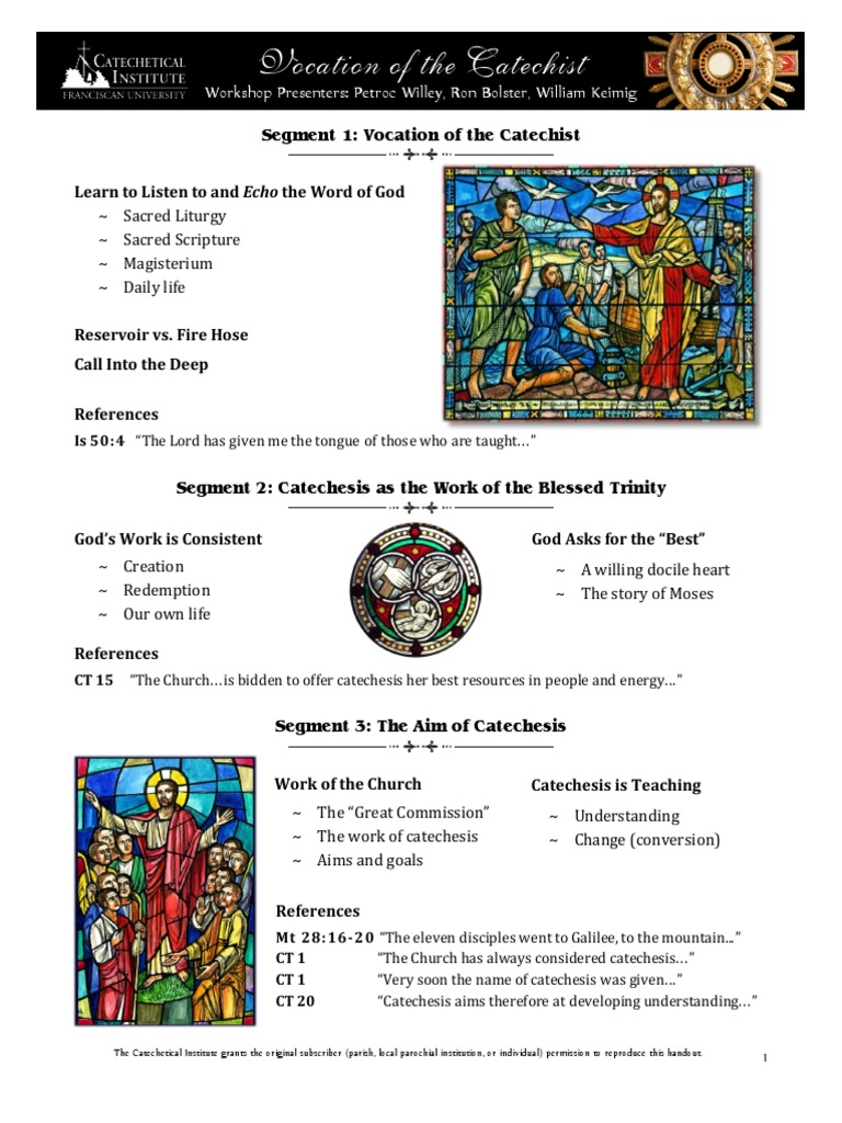 CI-Vocation of The Catechist | PDF | Catechism | Religious Belief And ...