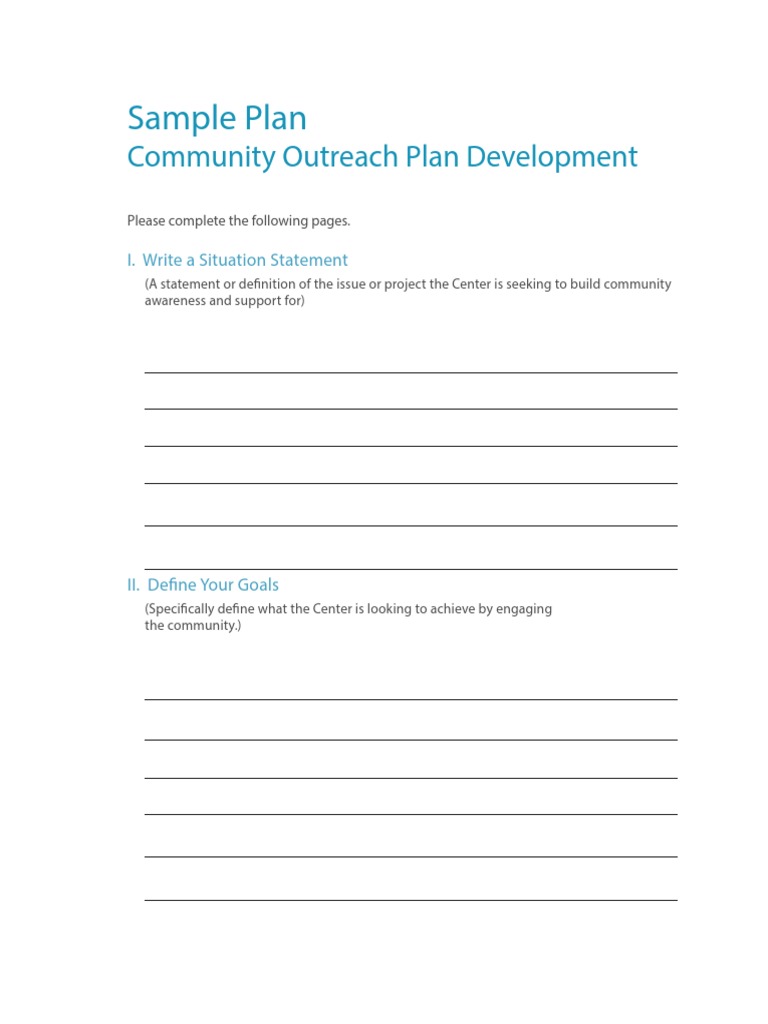 Sample Plan: Community Outreach Plan Development | PDF | Unemployment ...