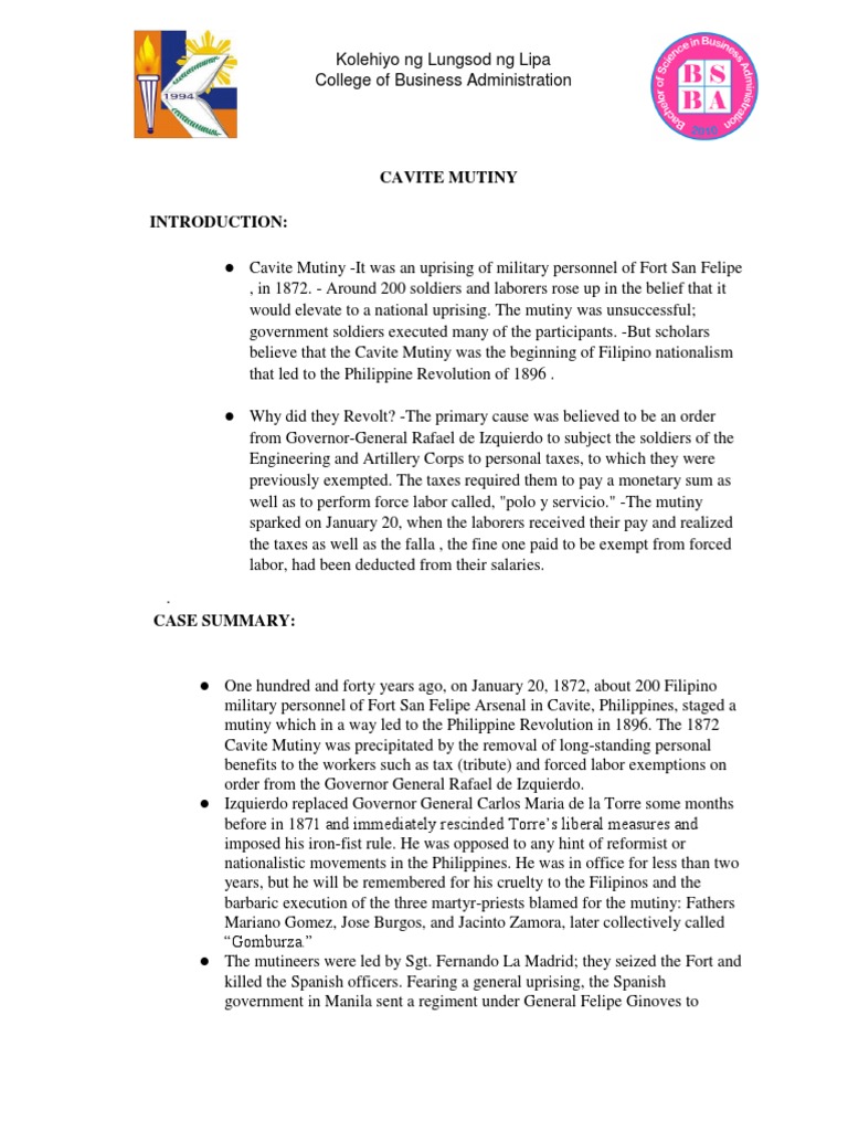 Cavite Mutiny | PDF | Philippines