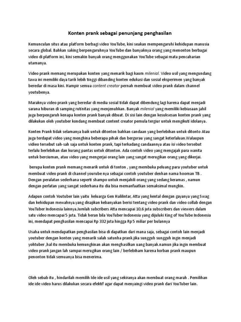 Konten Prank | PDF