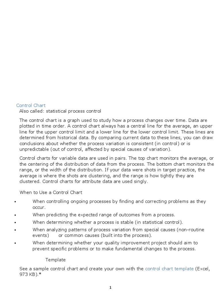 Control Charts | PDF | Standard Deviation | Statistics