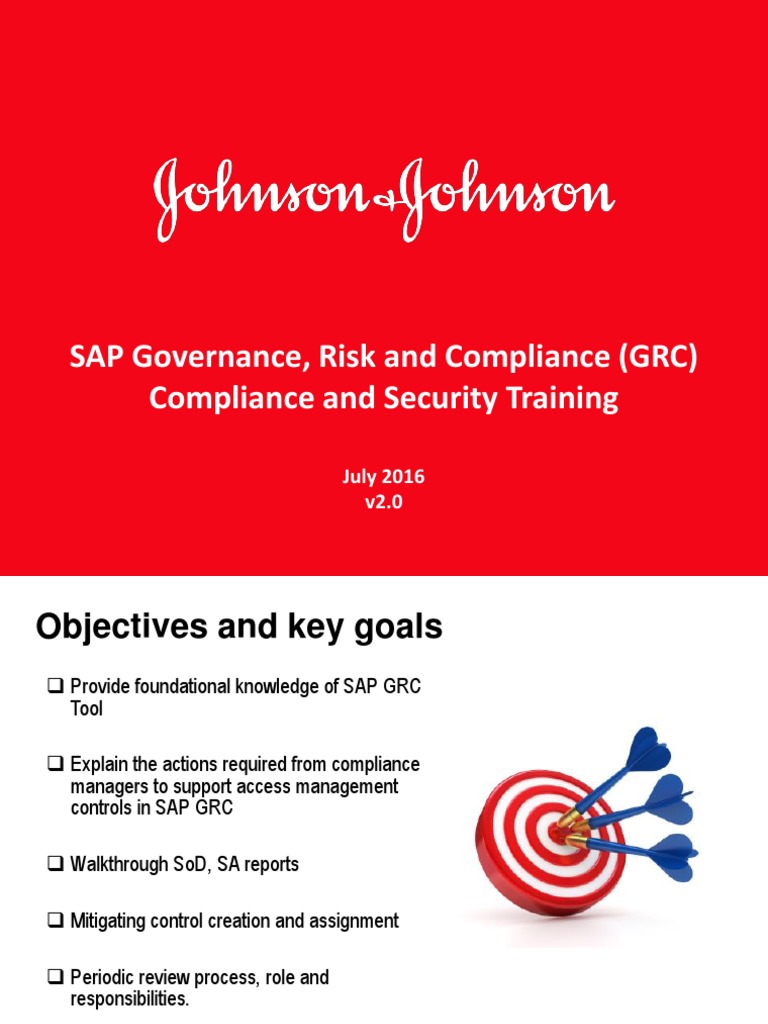 Enterprise SAP GRC Compliance and Security Training | PDF | Risk ...