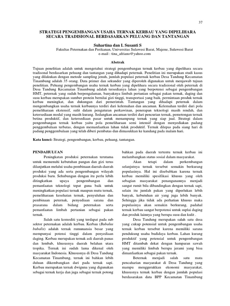 Makalah Kerbau | PDF | Kesehatan Holistik | Sains & Matematika