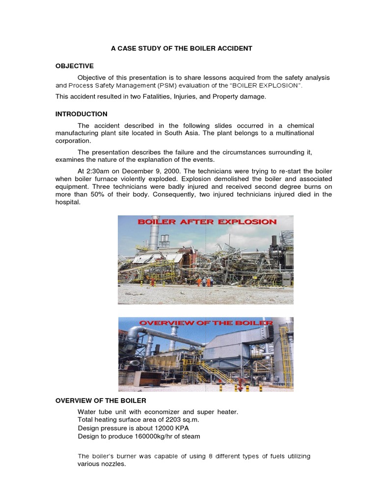 Lessons from a Boiler Explosion Accident | PDF | Boiler | Safety