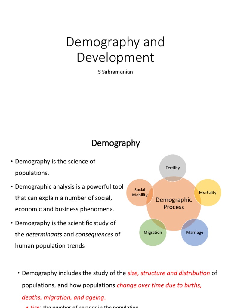 Demography and Development | PDF | Demography | Total Fertility Rate