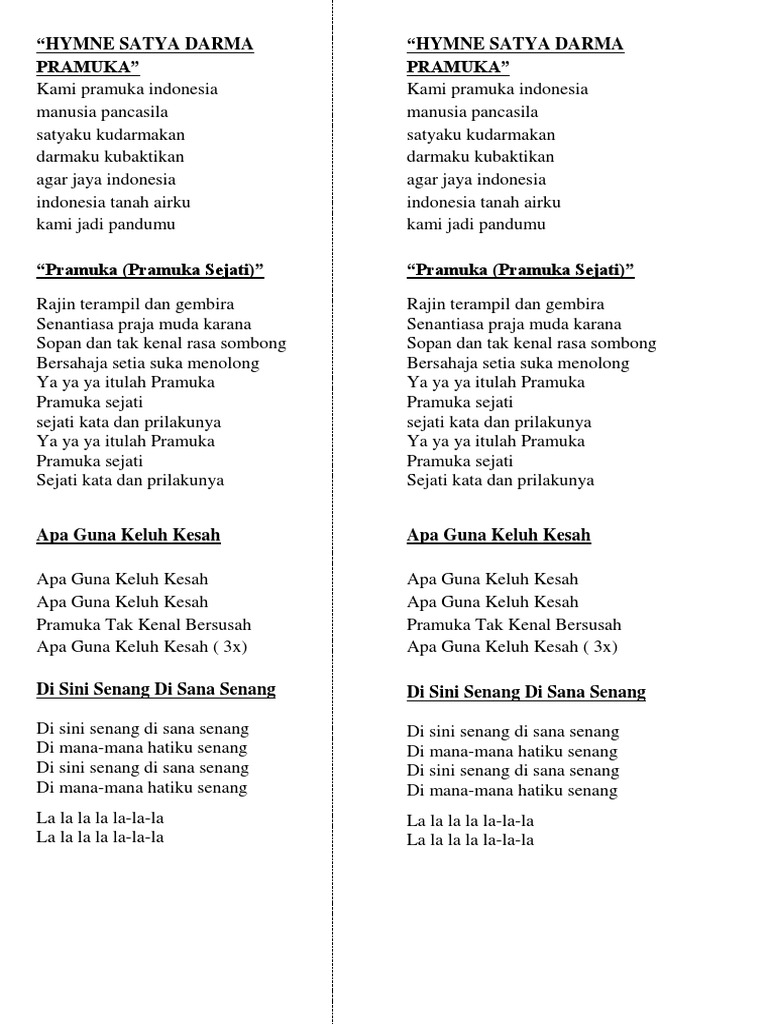 Hymne Satya Darma Pramuka | PDF