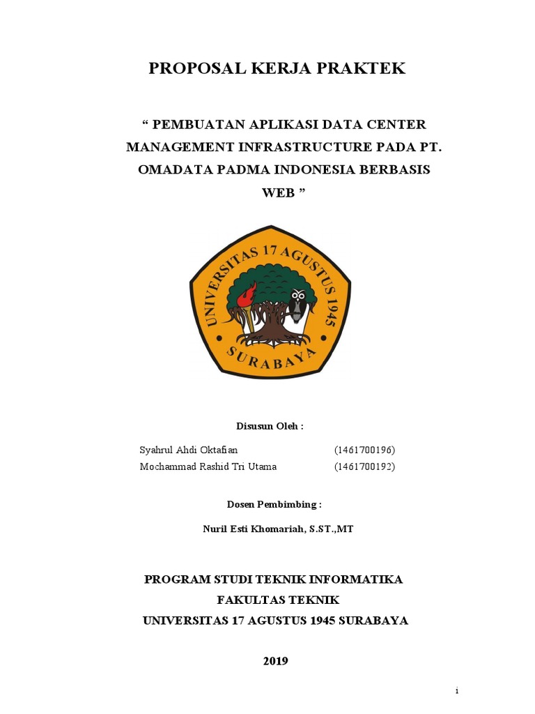 Proposal Kerja Praktik | PDF