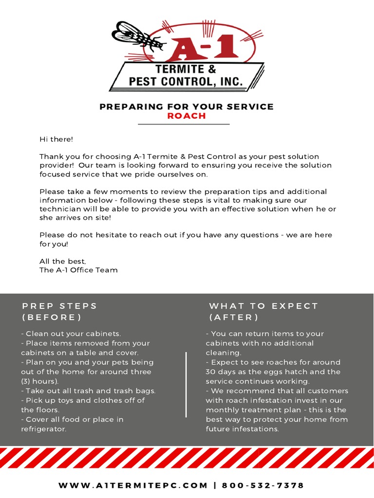 Roach Prep Steps | PDF