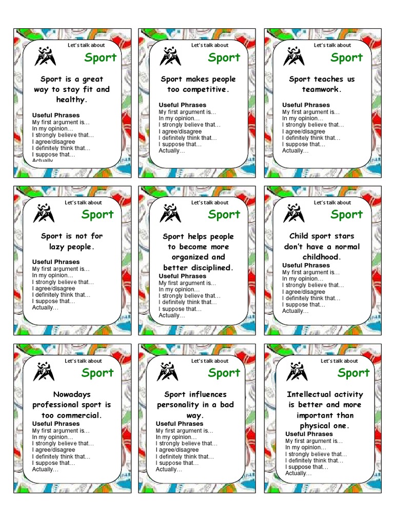 Sport Sport Sport: Useful Phrases Useful Phrases Useful Phrases | PDF ...