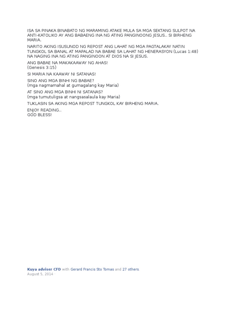 Immaculate Conception | PDF
