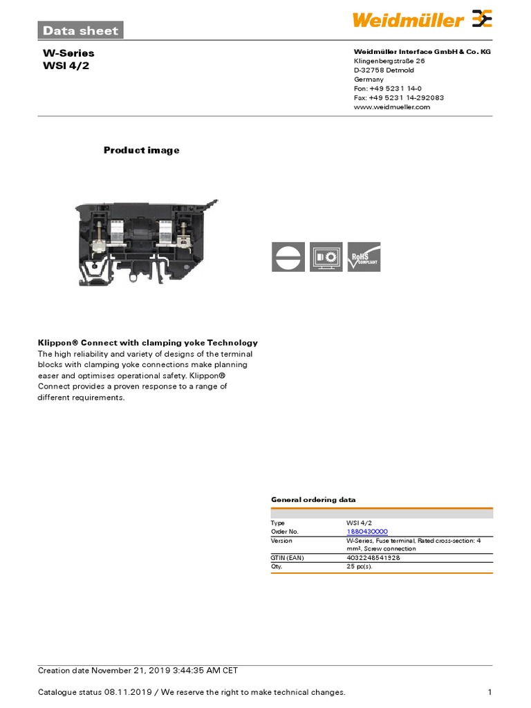 WSI 4 2 en | PDF | Fuse (Electrical) | Components
