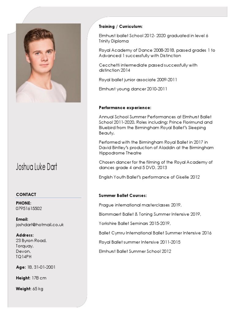 CV Joshua Dart | PDF