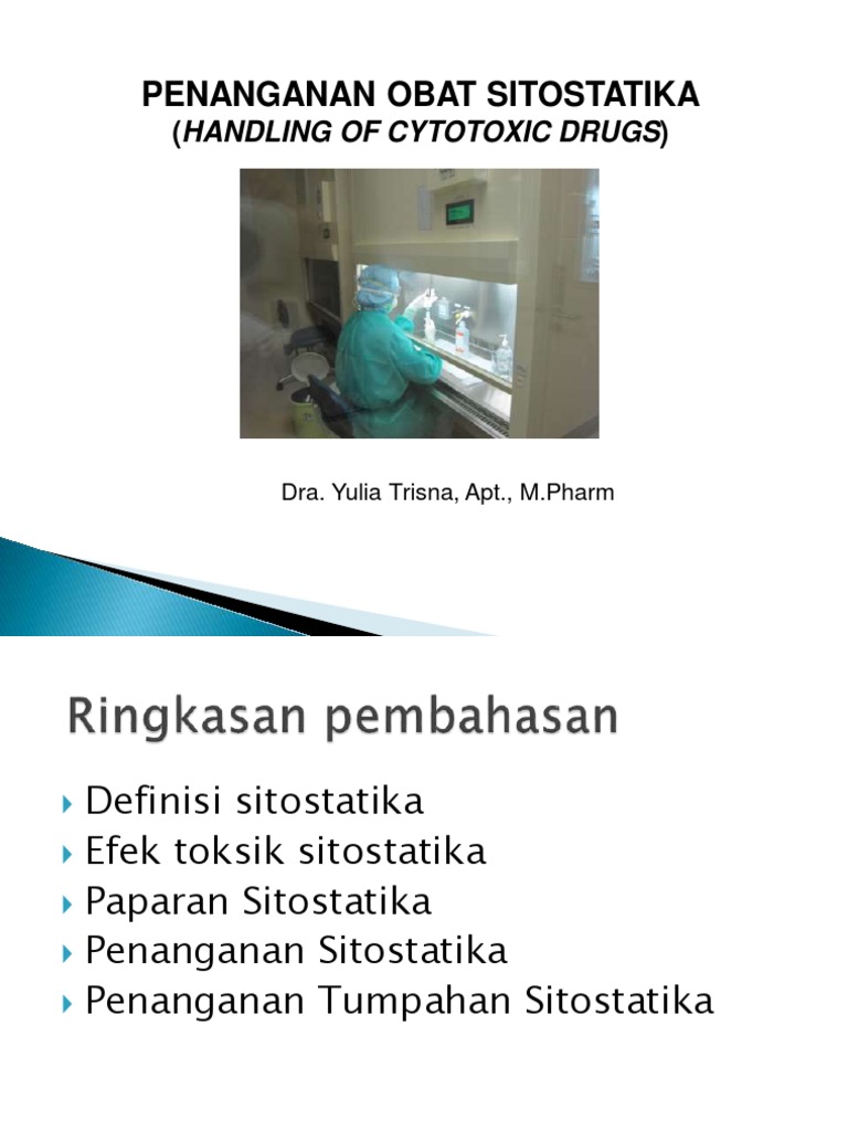Penanganan Obat Sitostatika di Rumah Sakit | PDF