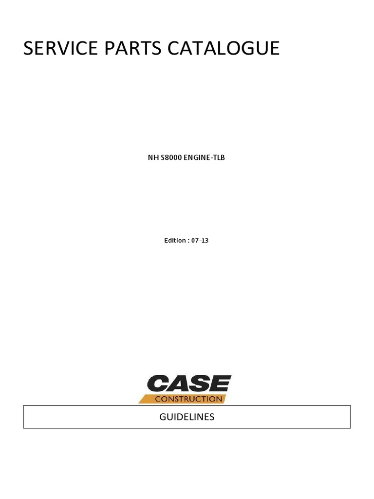 s8000 Engine SPC For Tb80 Models - Domestic | PDF | Horsepower | Screw