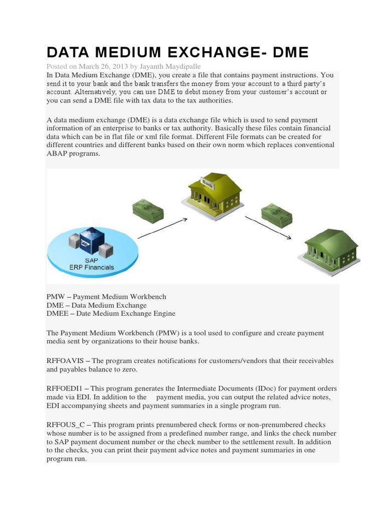 Data Medium Exchange | PDF | Payments | File Format