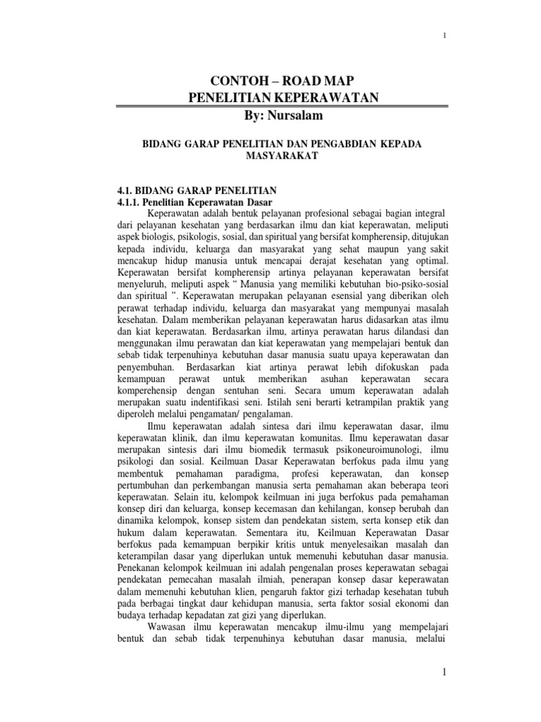 3 Roadmap Penelitian Contoh 2015 | PDF