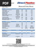 Polypropylene Material Properties Data Sheet | PDF | Strength Of ...