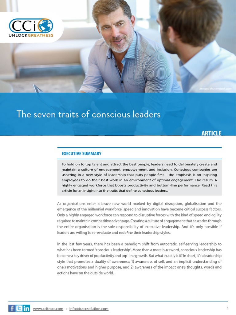 The Seven Traits of Conscious Leaders | PDF | Emotional Intelligence ...