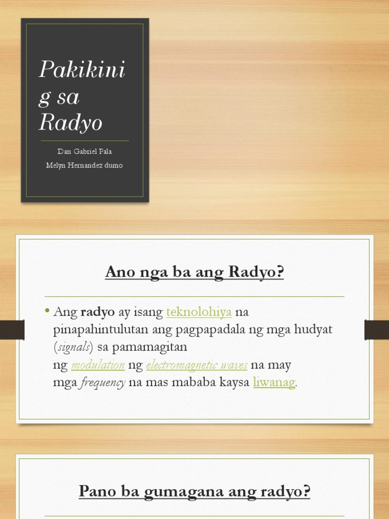 Pakikinig Sa Radyo | PDF