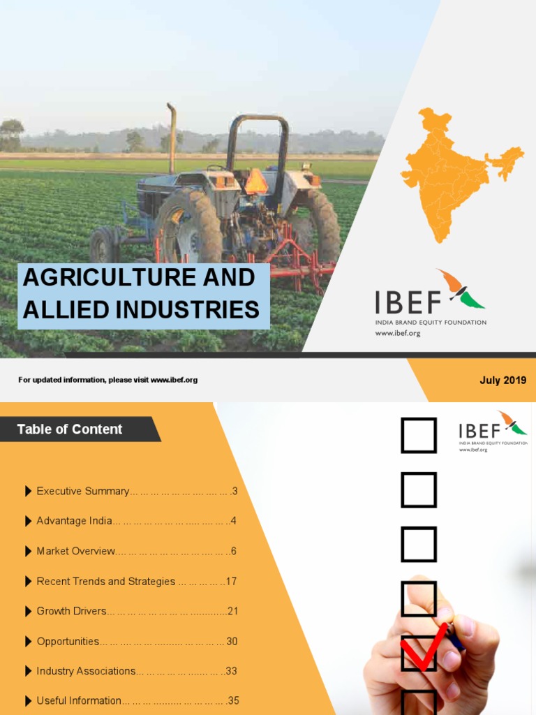 Agriculture and Allied Products Market Report | PDF | Agriculture | Foods