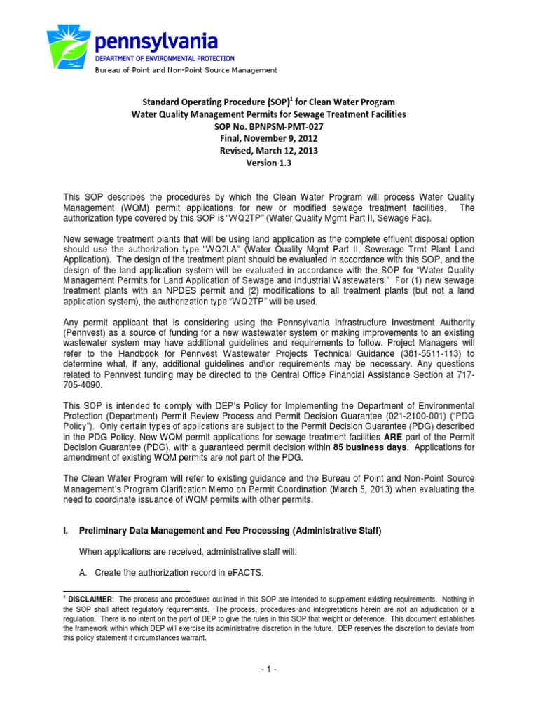 SOP of STP | PDF | Clean Water Act | Sewage Treatment