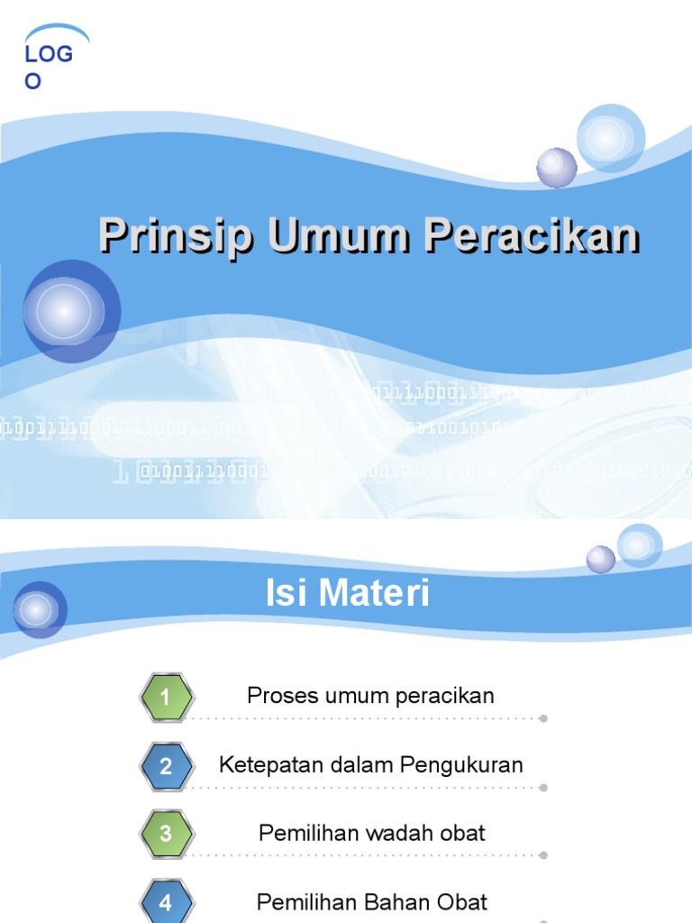 Prinsip Umum Peracikan | PDF