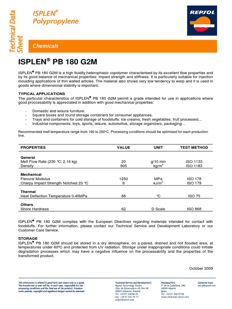 Isplen PB180G2M | PDF | Materials | Applied And Interdisciplinary Physics