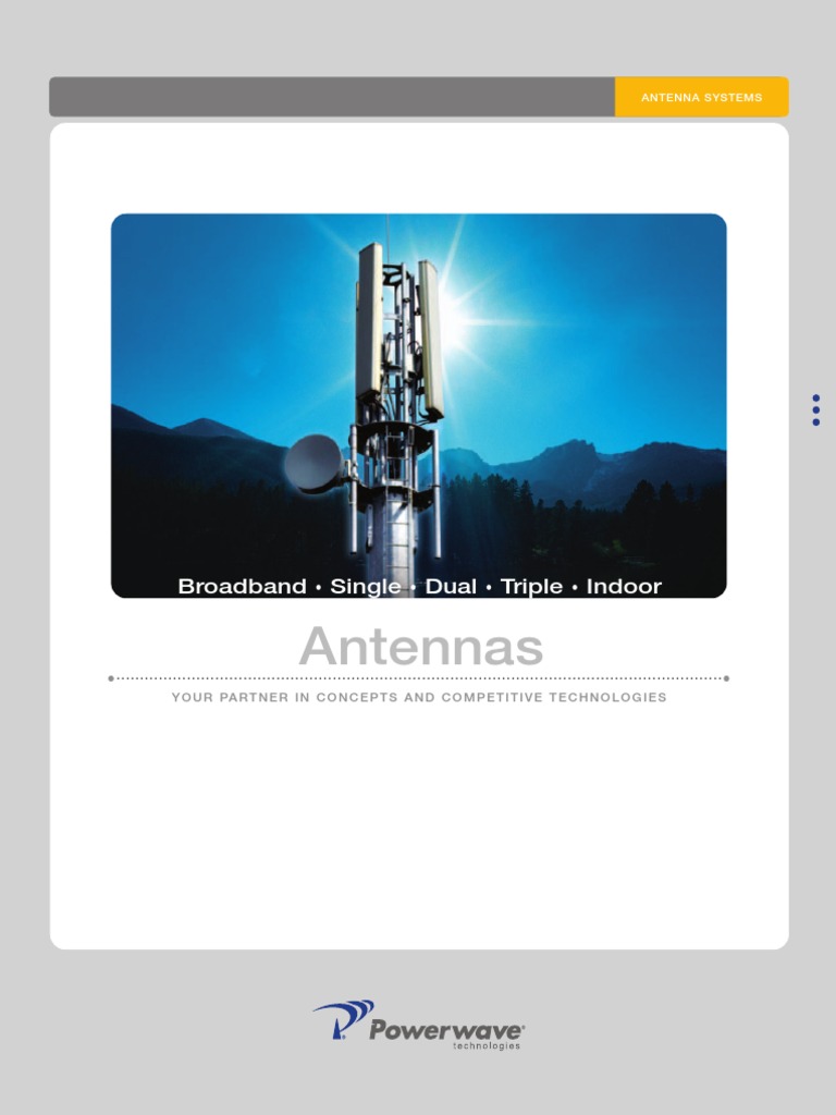 Powerwave Antennas Brochure - Final2 | PDF | Antenna (Radio ...