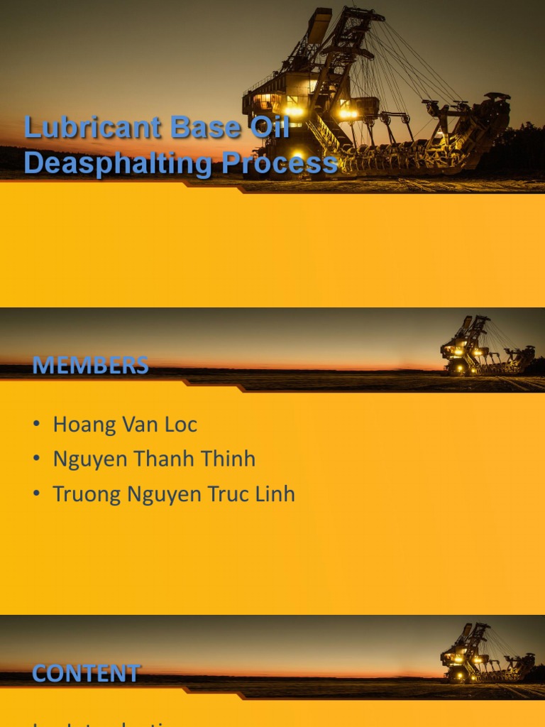 Deasphalting Process | Petroleum | Lubricant
