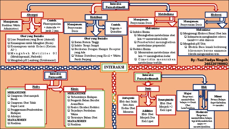 Yozi Fiedya Ningsih-260220190002-Mind Map Interaksi Obat Obat | PDF