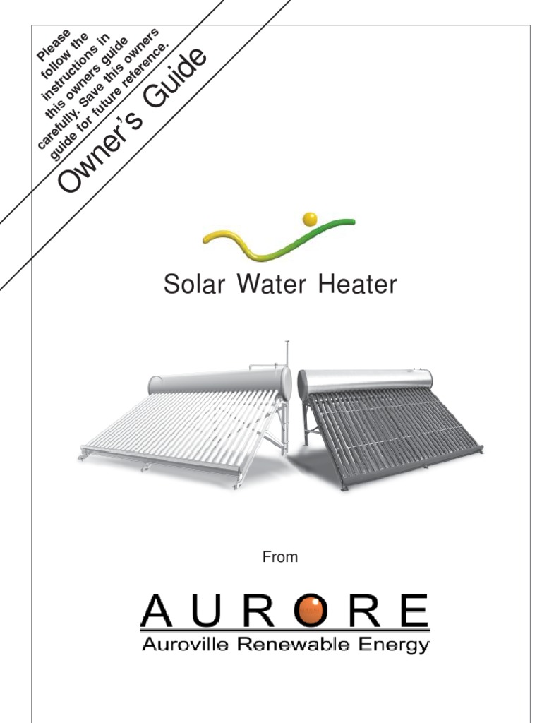 SWH User Guide | PDF | Water Heating | Hvac