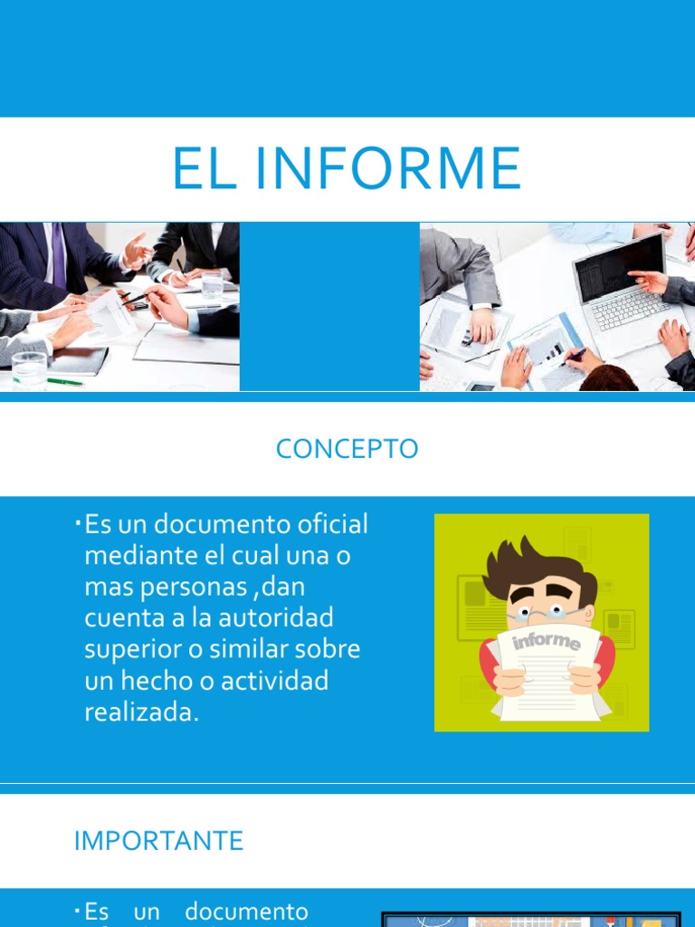 El Informe - Diapositivas | PDF