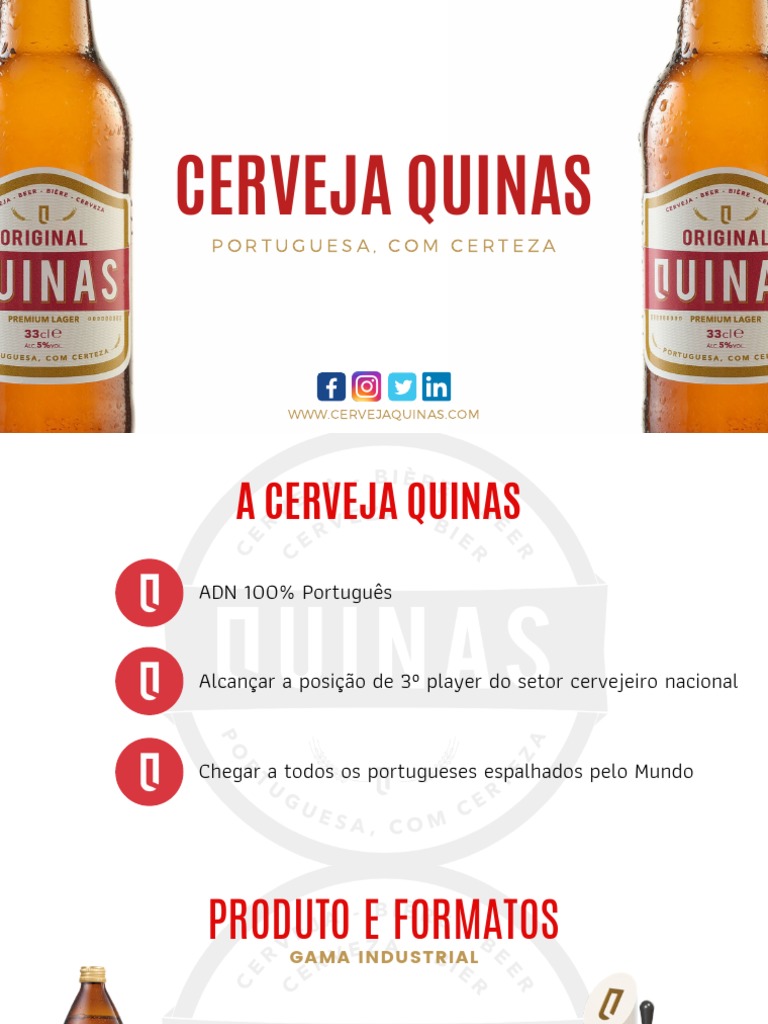 Cerveja Quinas | PDF