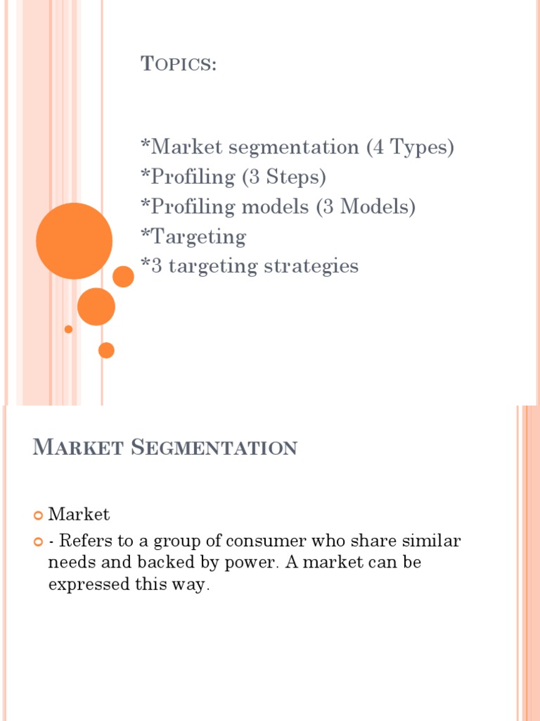 Marketing Segmentation Guide | PDF | Market Segmentation | Advertising