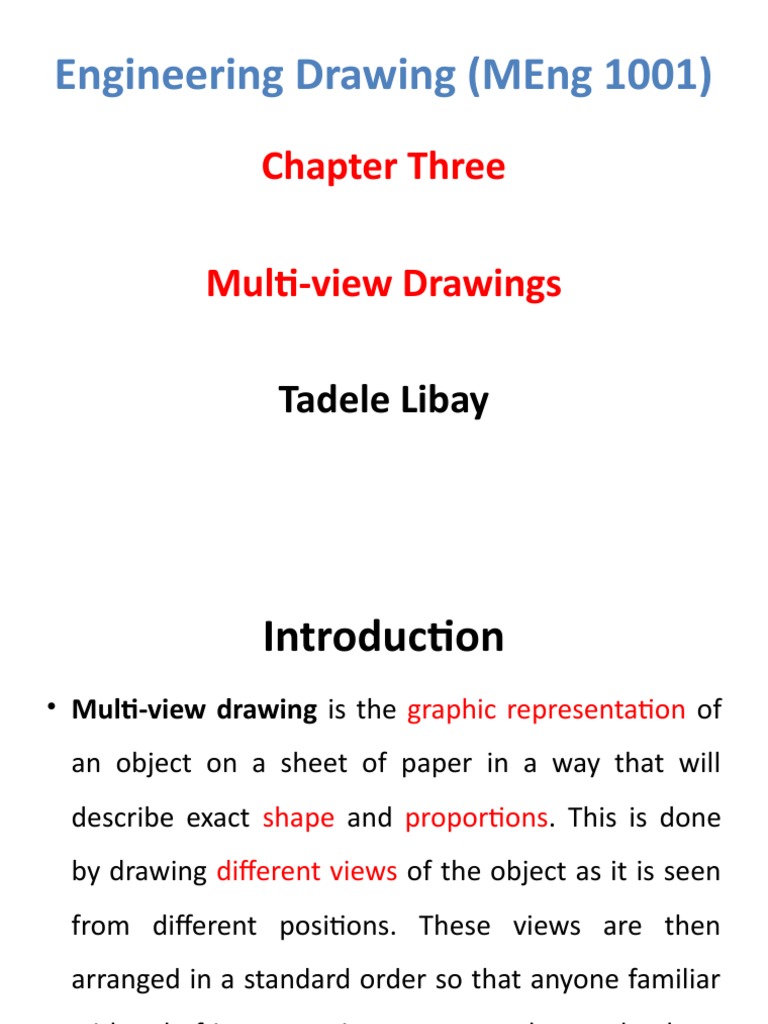 Chapter 3-Multiview Drawings | PDF | Tangent | Geometry