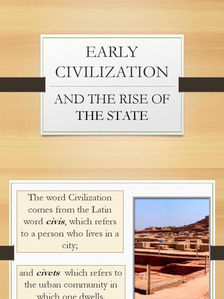 Early Civilization: and The Rise of The State | PDF